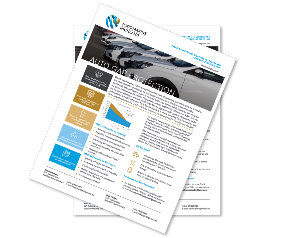 Auto Insurance - Collateral Protection Insurance | Tokio Marine Highland